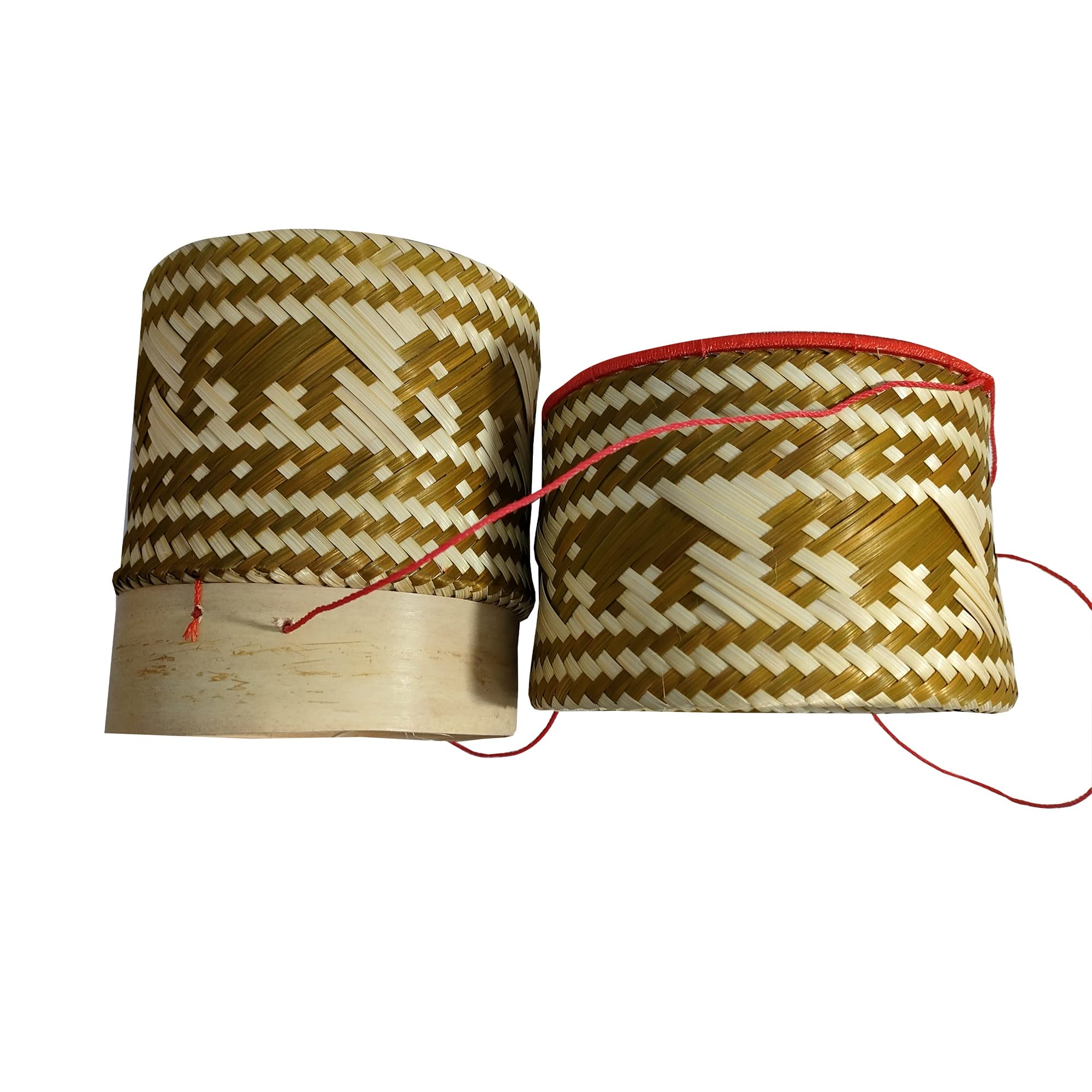 Heavens Tvcz Bamboo Sticky Laos Rice Serving Basket Elephant Handmade ''KRA-Tip'' Thai Weave Wickerwork with Vegetable Based Dye Serving Travel Picnic Keeping Sticky After Steaming Keep Sticky Warm