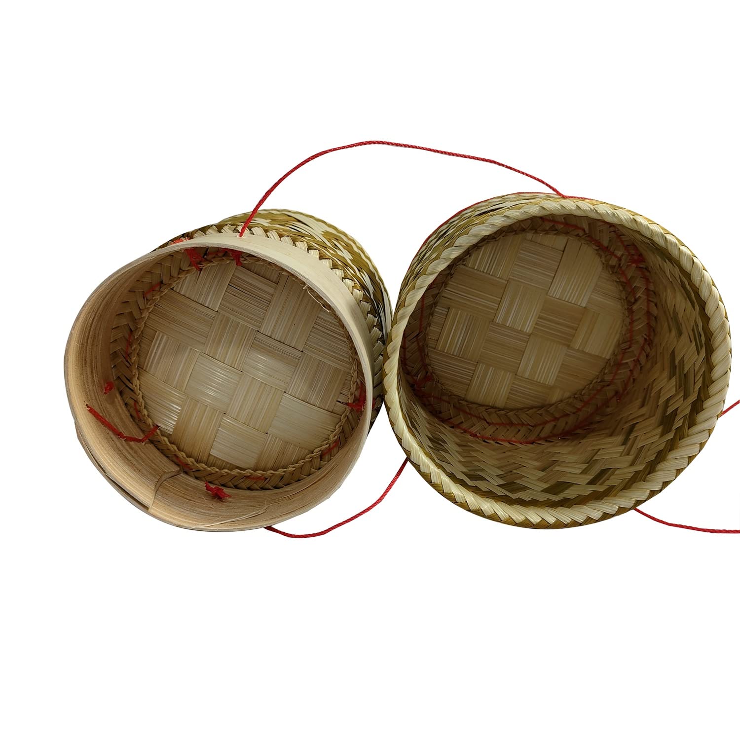 Heavens Tvcz Bamboo Sticky Laos Rice Serving Basket Elephant Handmade ''KRA-Tip'' Thai Weave Wickerwork with Vegetable Based Dye Serving Travel Picnic Keeping Sticky After Steaming Keep Sticky Warm