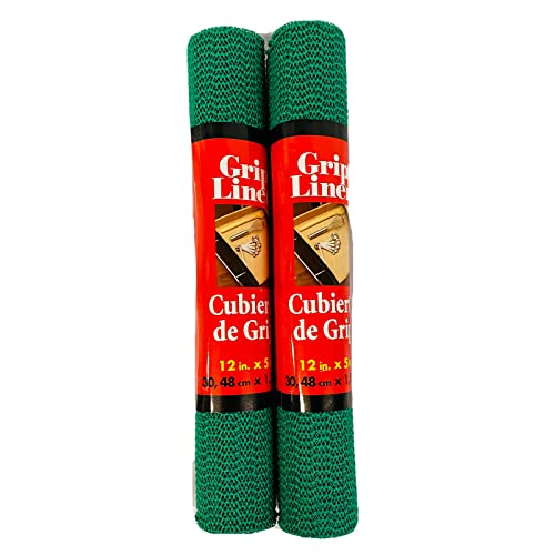 Foam Mesh Grip Shelf/Drawer Liner Mat Glass Mat or Rug Pad Liner Cut to Size 2-Pack, Choose Your Color (White)