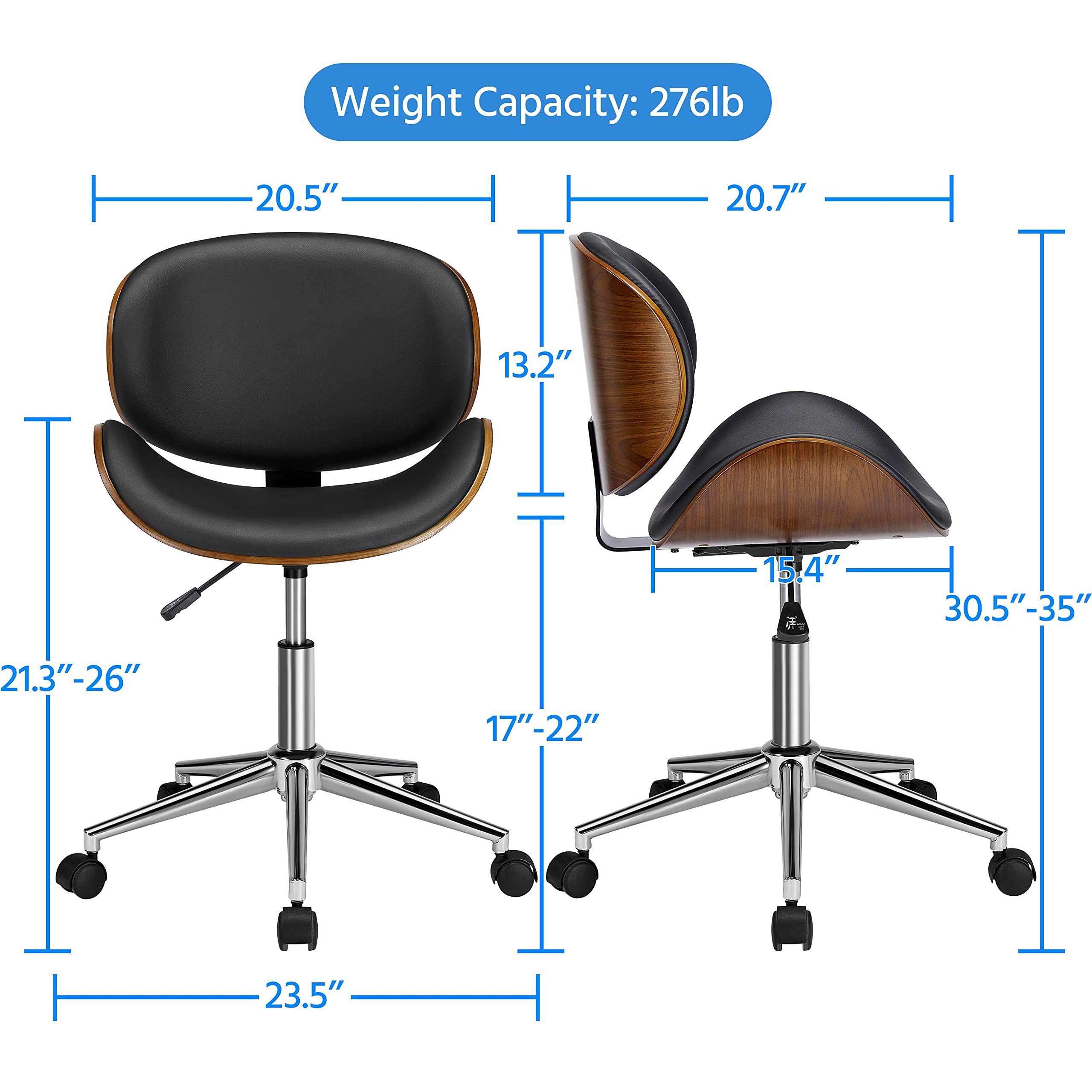 Yaheetech Drafting Table Drawing Table Artist Desk Tilted Tabletop Art Craft Desk with Height Adjustable Rolling Stool for Home Office