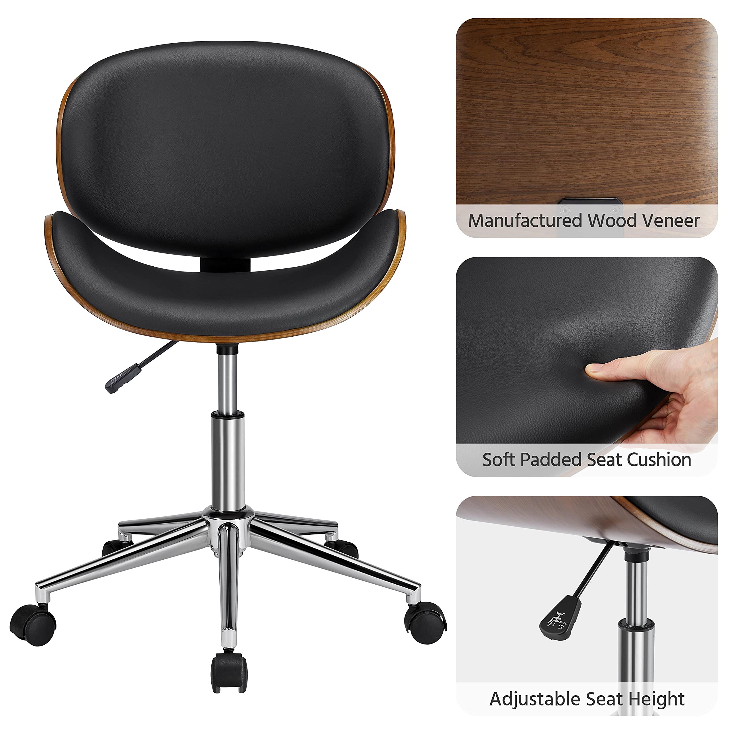 Yaheetech Drafting Table Drawing Table Artist Desk Tilted Tabletop Art Craft Desk with Height Adjustable Rolling Stool for Home Office