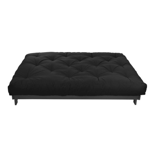 Trupedic Poly Solid Futon Mattress, 6-inch, Black