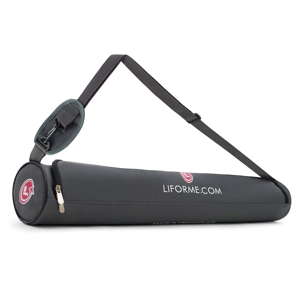 Liforme Printed Travel Yoga mat – Free Yoga Bag, Patented Alignment System, Warrior-like Grip, Non-slip, Eco-friendly and Biodegradable, Ultra-lightweight, Sweat resistant, Long, Wide and Thick