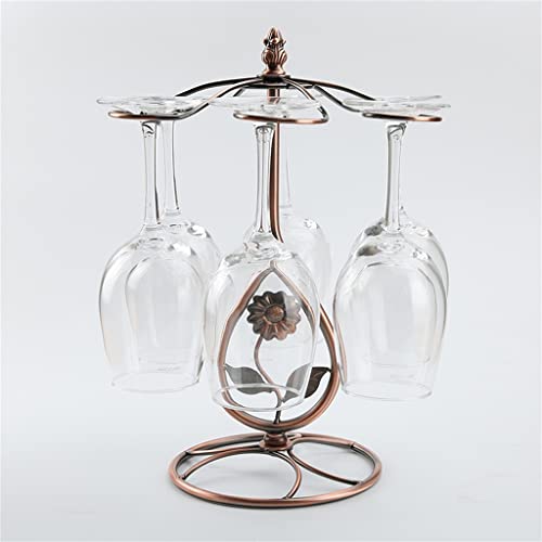 YFQHDD Metal Wine Glass Holder Hanging Drinking Glasses Storage Creative Goblet Holder for Bar Home Kitchen Decoration