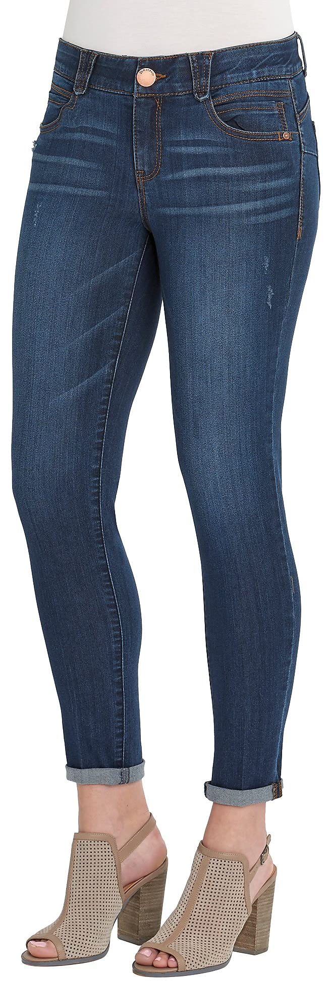 Democracy Women's Petite Ab Solution Ankle Skimmer, Indigo, 2P