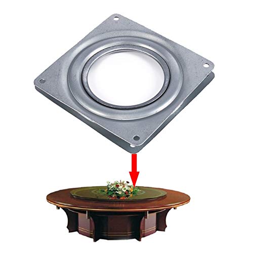 4 Inch Table Turntable Rotating Plate Display Base Stand Round Plate Display Base plategalvanized Steel Square Desk Tool Table Turntable Rotating Plate