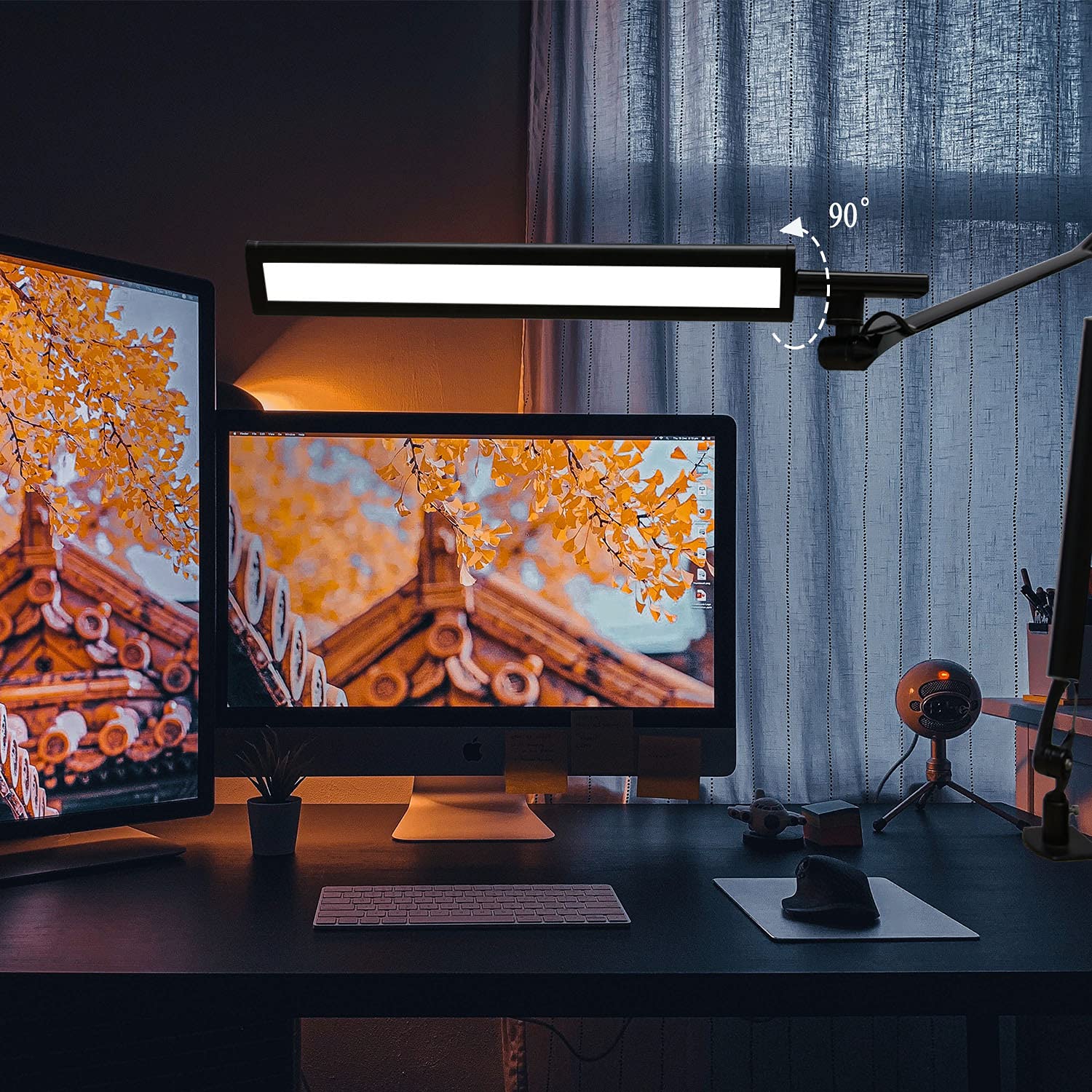 Tedgor LED Desk Lamp, Architect Task Lamp, 12W Eye-Caring Metal Swing Arm Dimmable Drafting Table Lamp with Clamp,Touch Control Desk Lamp, Study Reading Work Office Workbench