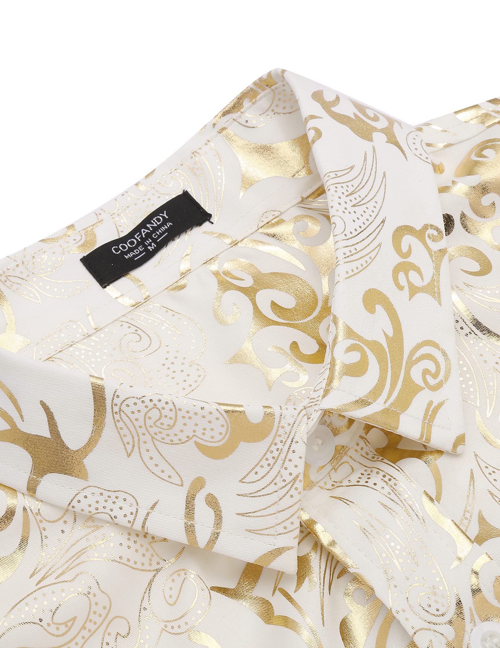 COOFANDY Men's Party Shirt Wedding Performance Valentine Tuxedo Slim Fit Shirts
