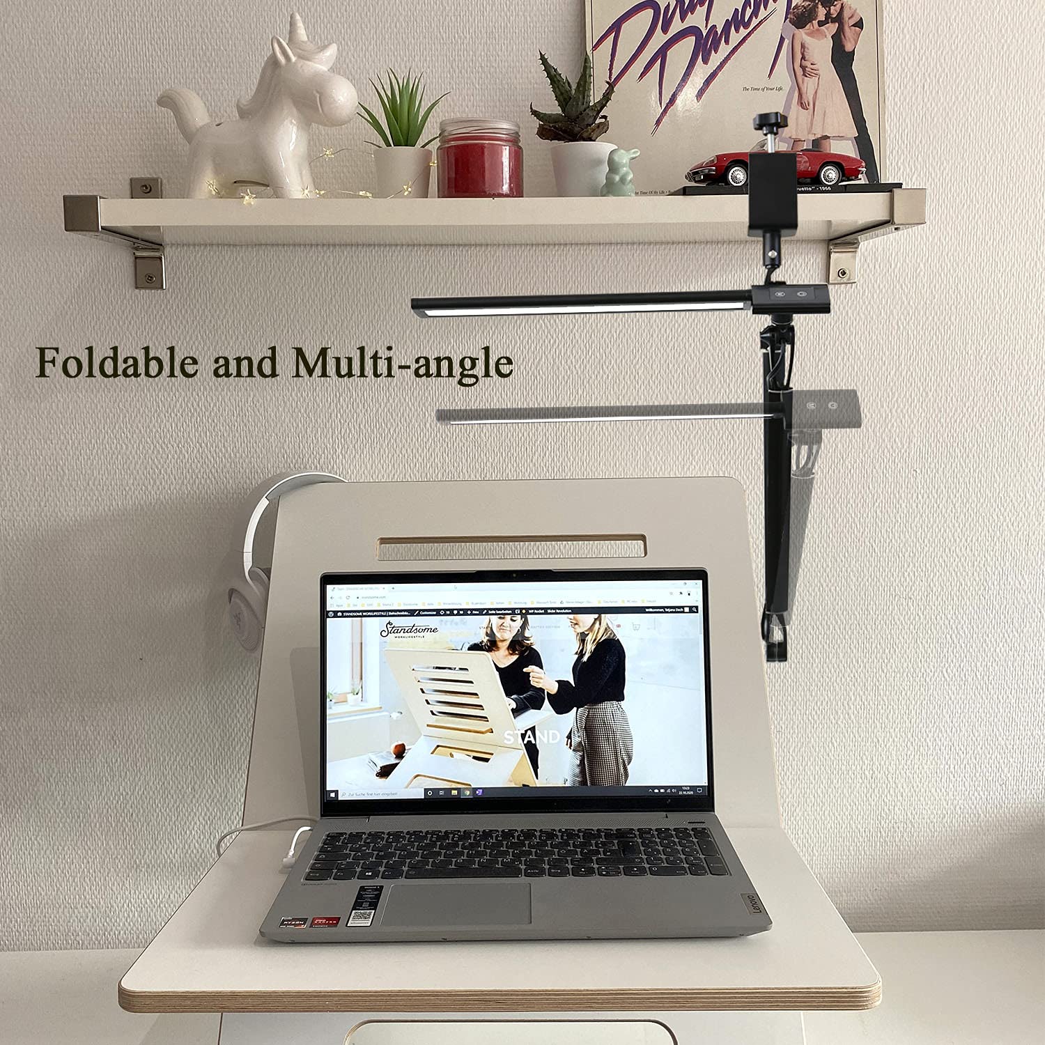Tedgor LED Desk Lamp, Architect Task Lamp, 12W Eye-Caring Metal Swing Arm Dimmable Drafting Table Lamp with Clamp,Touch Control Desk Lamp, Study Reading Work Office Workbench