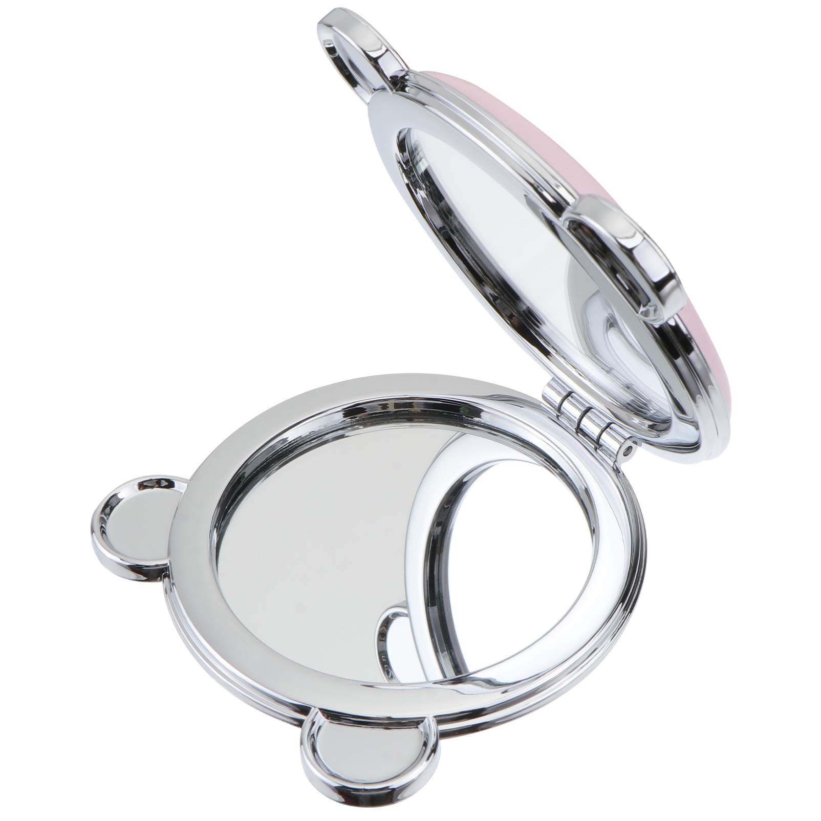 HEALLILY Womens Wallet Double- Sided Hand Mirror Pig Makeup Mirror Portable Foldable Double Sided Round Mirror Purse Handbag Cosmetic Mirror for Women Ladies Style 2 Compact Vanity Mirr Travel Wallet