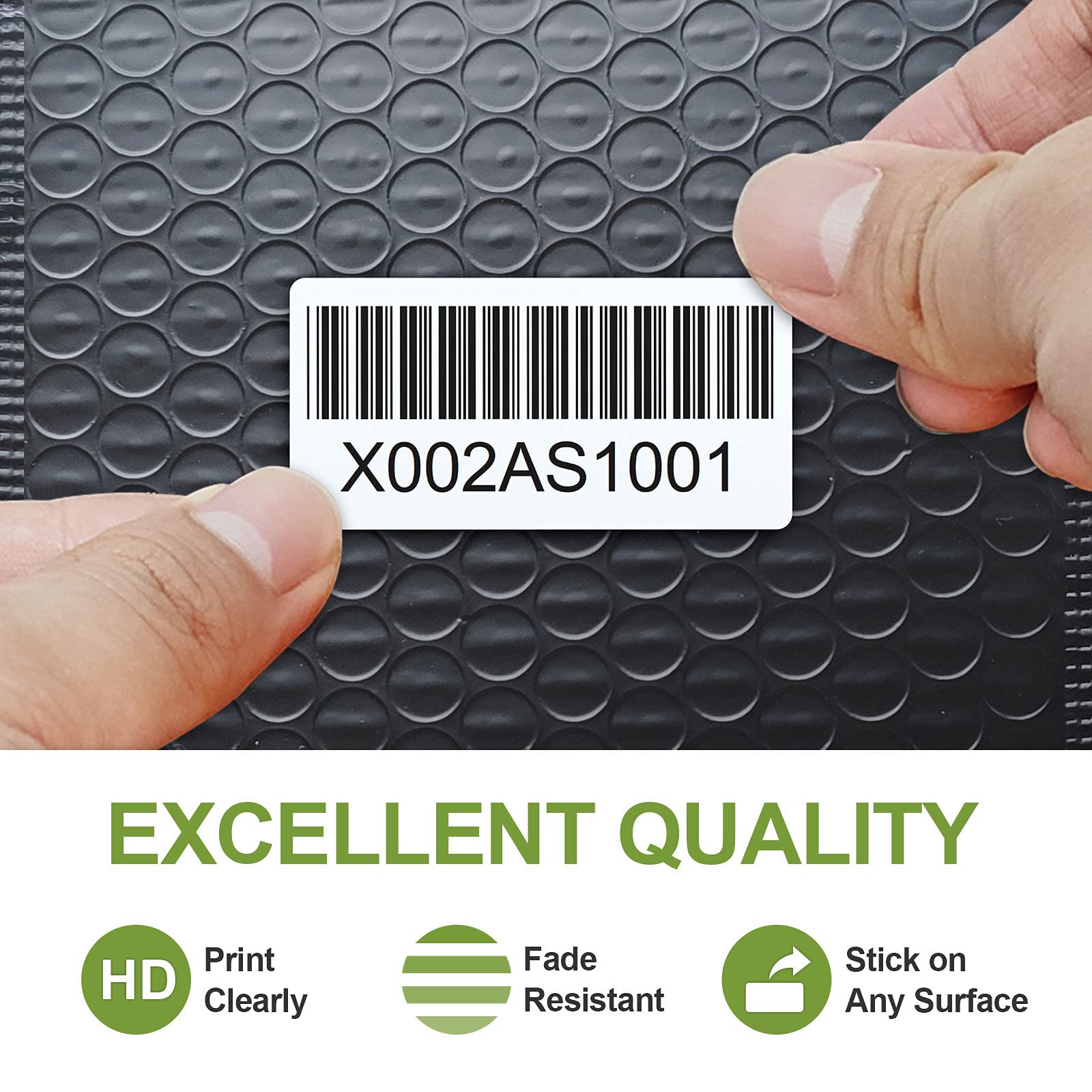 Anylabel 2.25" x 1.25" Direct Thermal Labels, White Thermal Printer Labels for Barcode, Thermal Stickers Compatible with Zebra, Rollo, Munbyn Thermal Labels Printers (12 Rolls, 1000 Labels/Roll)