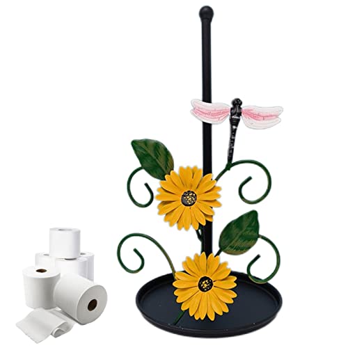yibao Sunflower Kitchen Paper Towel Holder - Paper Towel Holder Cute - Kitchen Decor and Accessories Yellow Farmhouse Countertop Cute Country Stuff Vintage