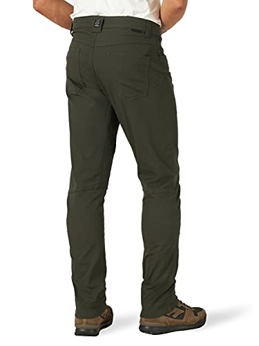ATG by Wrangler Men's 5 Pocket Outdoor Pant, Peat, 34W x 30L