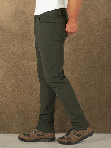 ATG by Wrangler Men's 5 Pocket Outdoor Pant, Peat, 34W x 30L