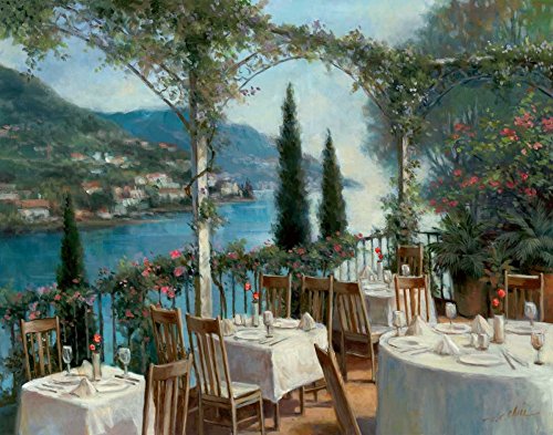 Amalfi Terrace by T.C. Chiu - 28X22 Art Print Poster
