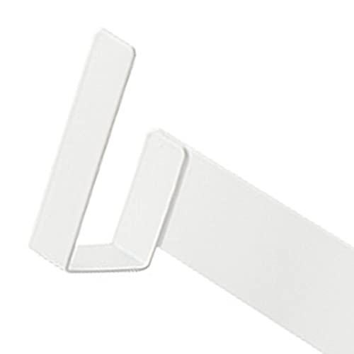 MagiDeal Wall Mounted Pot Lid Holder Pot Lid Organizer Rack Cabinet Door Organizer Pot Hanger for Plate Cooling Rack Cutting Board Serving Tray, White