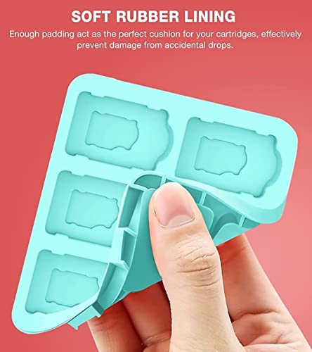 EUROA Nintendo Switch Game Holder - 12 Cartridge Storage Case, Protective Hard Shell, Soft Lining Rubber, Portable - Pink