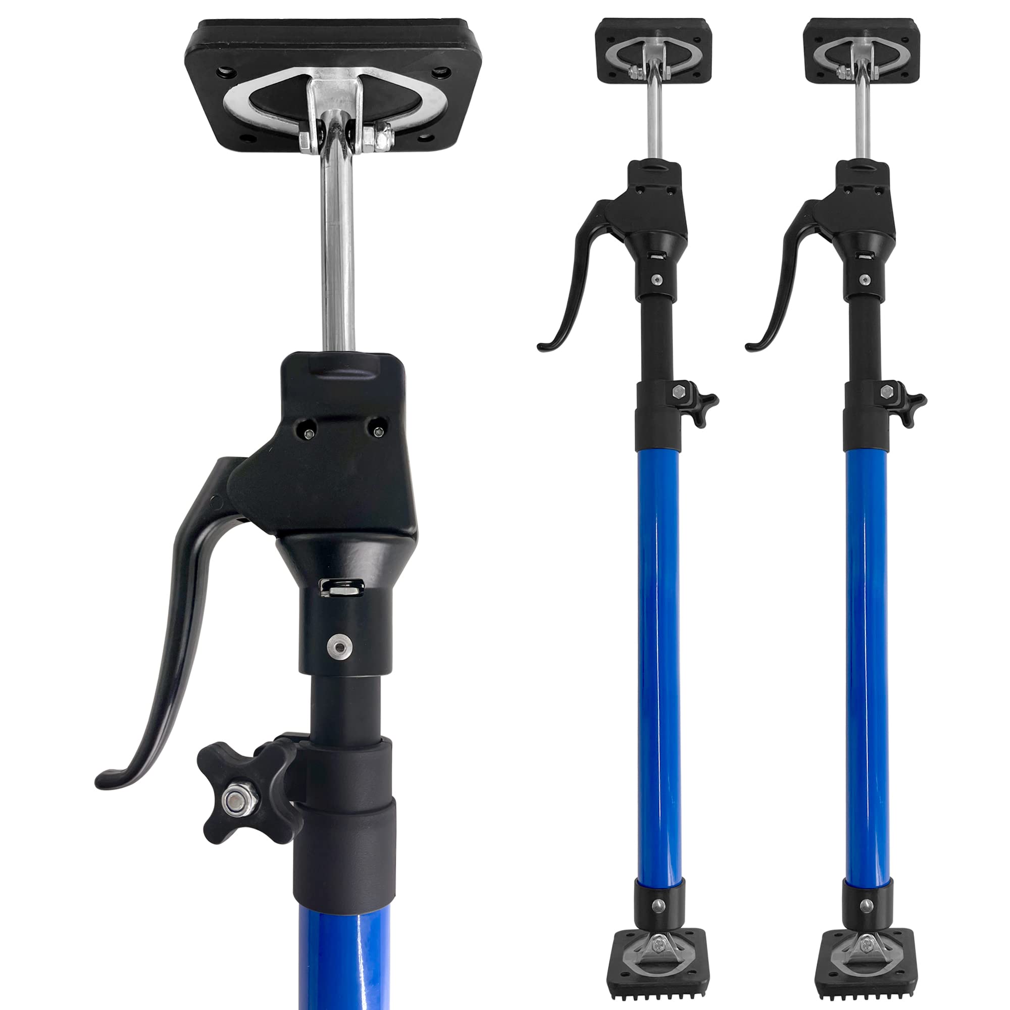Merchy Hero 2Pcs Set Multifunctional Extension Pole Third Hand Tool with Adjustable Length Non-Slip Pads and Comfortable Foam Grip Rotating Head Supports Up to 66lbs