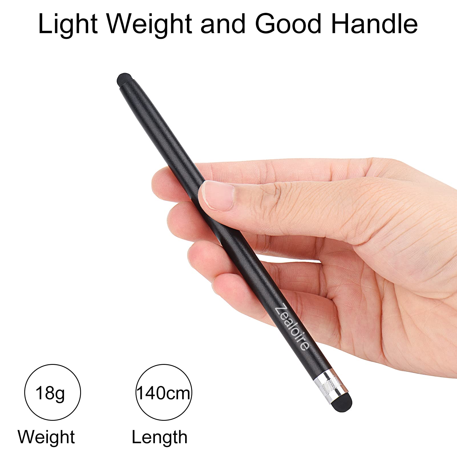 Stylus Pens for Touch Screens, Zealoire 2 in 1 Stylus High Precision Capacitive Stylus for iPad iPhone Tablets Samsung Galaxy All Universal Touch Screen Devices