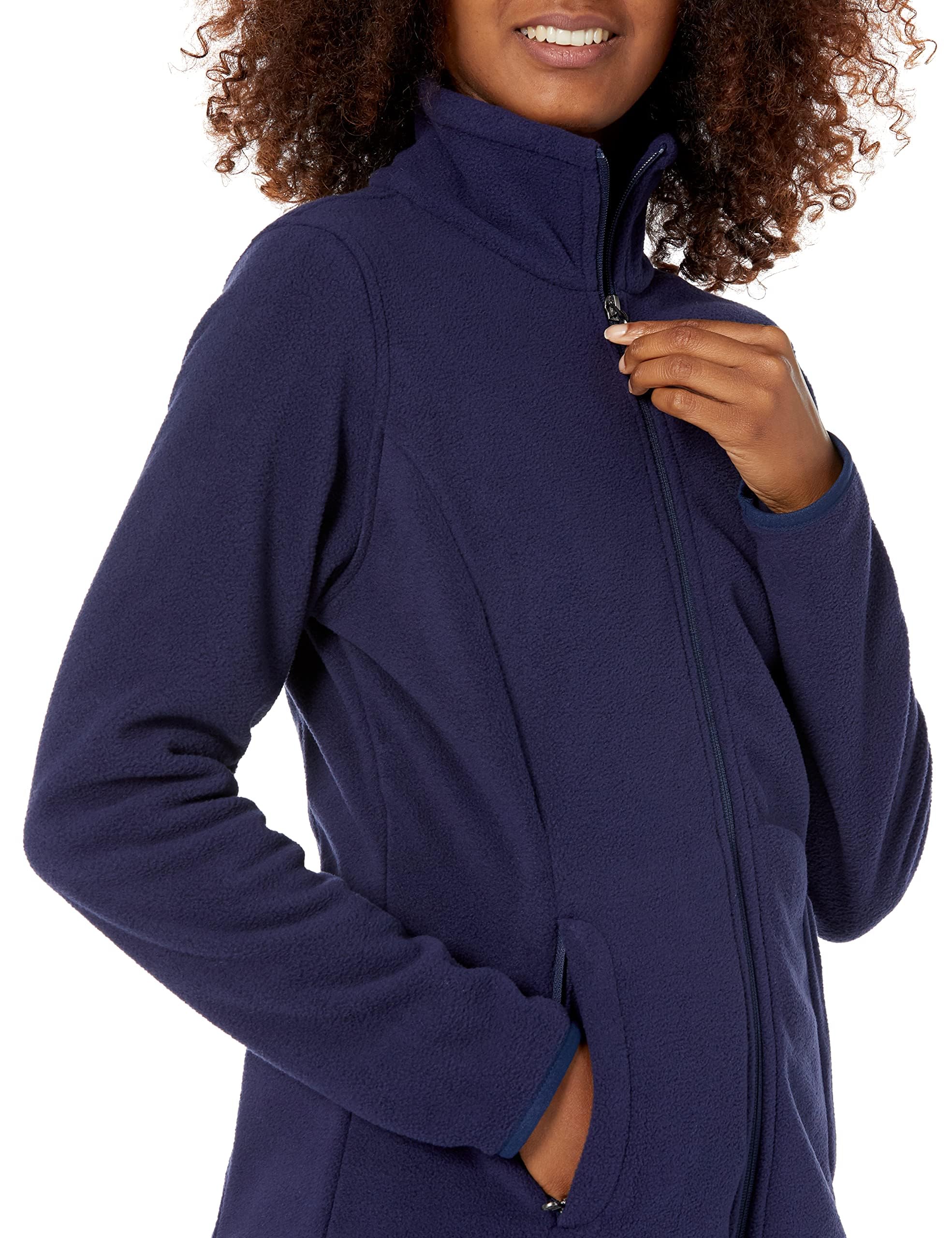 Amazon Essentials Women's Classic-Fit Full-Zip Polar Soft Fleece Jacket (Available in Plus Size), Navy, X-Large