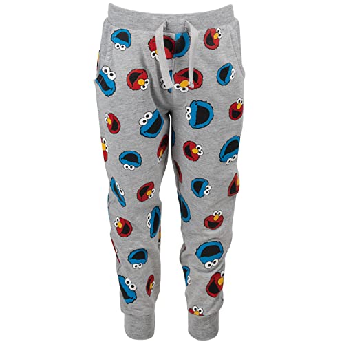 Sesame Street Cookie Monster Elmo Toddler Boys French Terry Sweatshirt and Pants Set Grey 3T