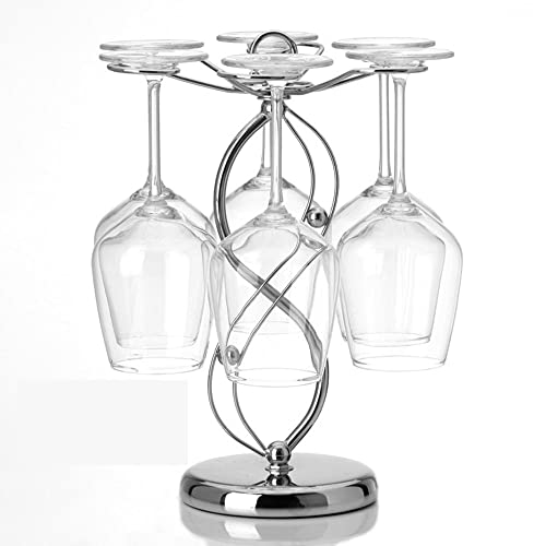 ZYZMH Red Wine Glass Rack Wine Cabinet Decorative Ornaments High Cup Home European Hanging Six Cup Rack