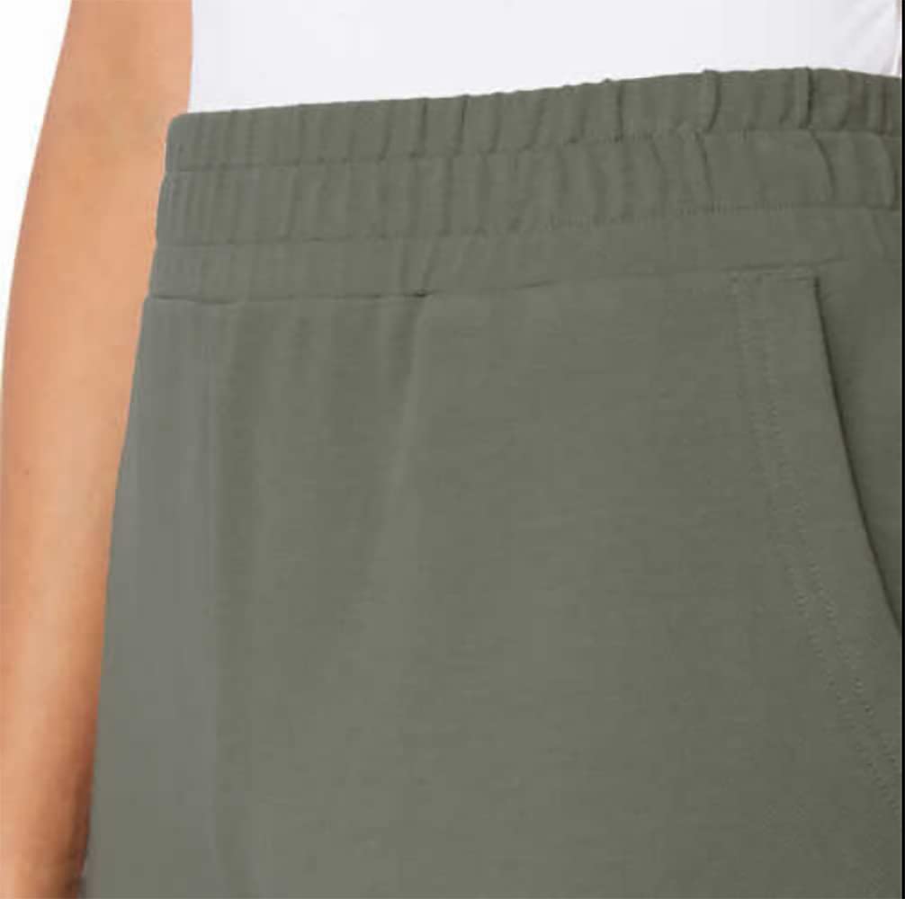 32 Degrees Women's Elastic Waistband Jogger Pant (Olive, X-Large)