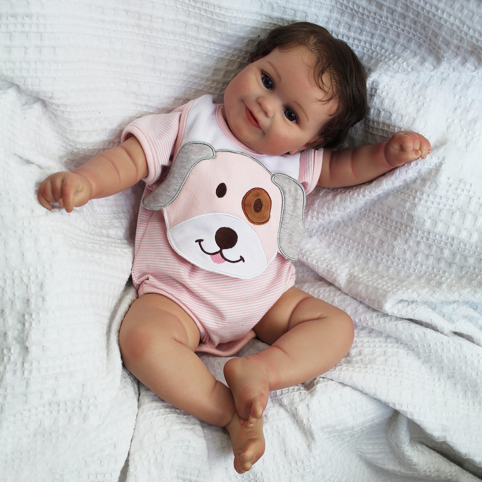 GOAROY Reborn Baby Dolls Girl Maddie - 20 Inch Realistic Newborn Lifelike Real Life Baby Dolls That Look Real Soft Vinyl Doll Gift for Kids Age 3+