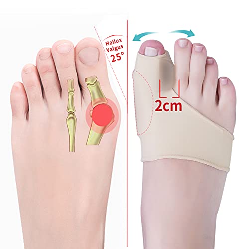 JANMISI Bunion Corrector For Women Big Toe, Orthopedic Bunion Splint for Men and Women, Big Toe Hallux Valgus Hammer Toe Straightener (Day and night use(L size))