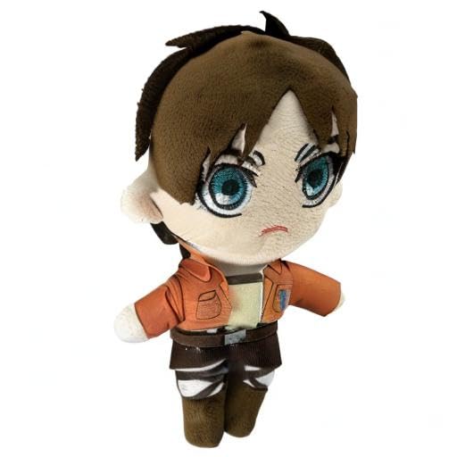 QAHEART Eren Plush Toy Doll Anime Cartoon Soft Stuffed Doll Plush Pillow Toy Plushies Figure Stuffed Throw Pillow Sofa Chair Decor Pillow Creative Toy Gifts
