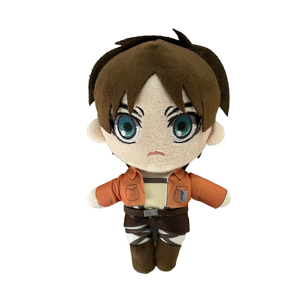 QAHEART Eren Plush Toy Doll Anime Cartoon Soft Stuffed Doll Plush Pillow Toy Plushies Figure Stuffed Throw Pillow Sofa Chair Decor Pillow Creative Toy Gifts