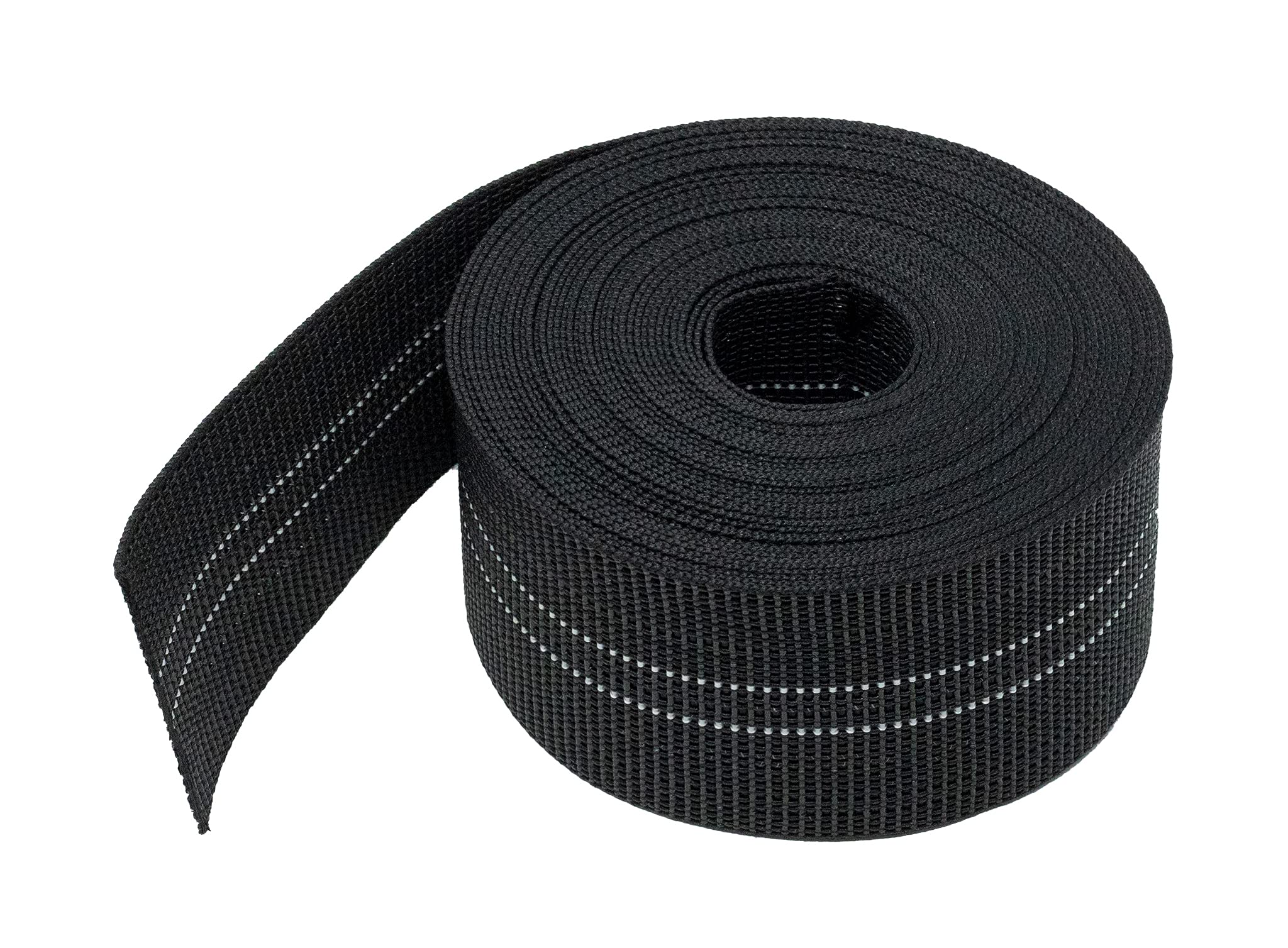 House2Home Webbing for Lawn Chairs and Furniture, Upholstery Webbing to Repair Couch Supports for Sagging Cushions, 3 Inch Wide by 40 Foot Roll 10% Stretch Elastic Chair Webbing Replacement