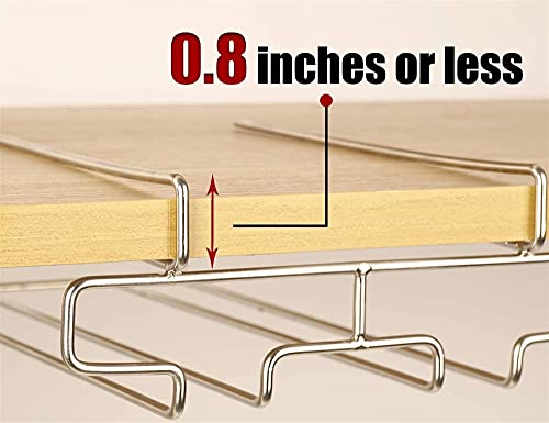 Wine Glass Shelf, Upside-down Home Goblet Iron Art Shelf, Wine Glass Hanging Storage Rack 3 Rows (Size : 2)