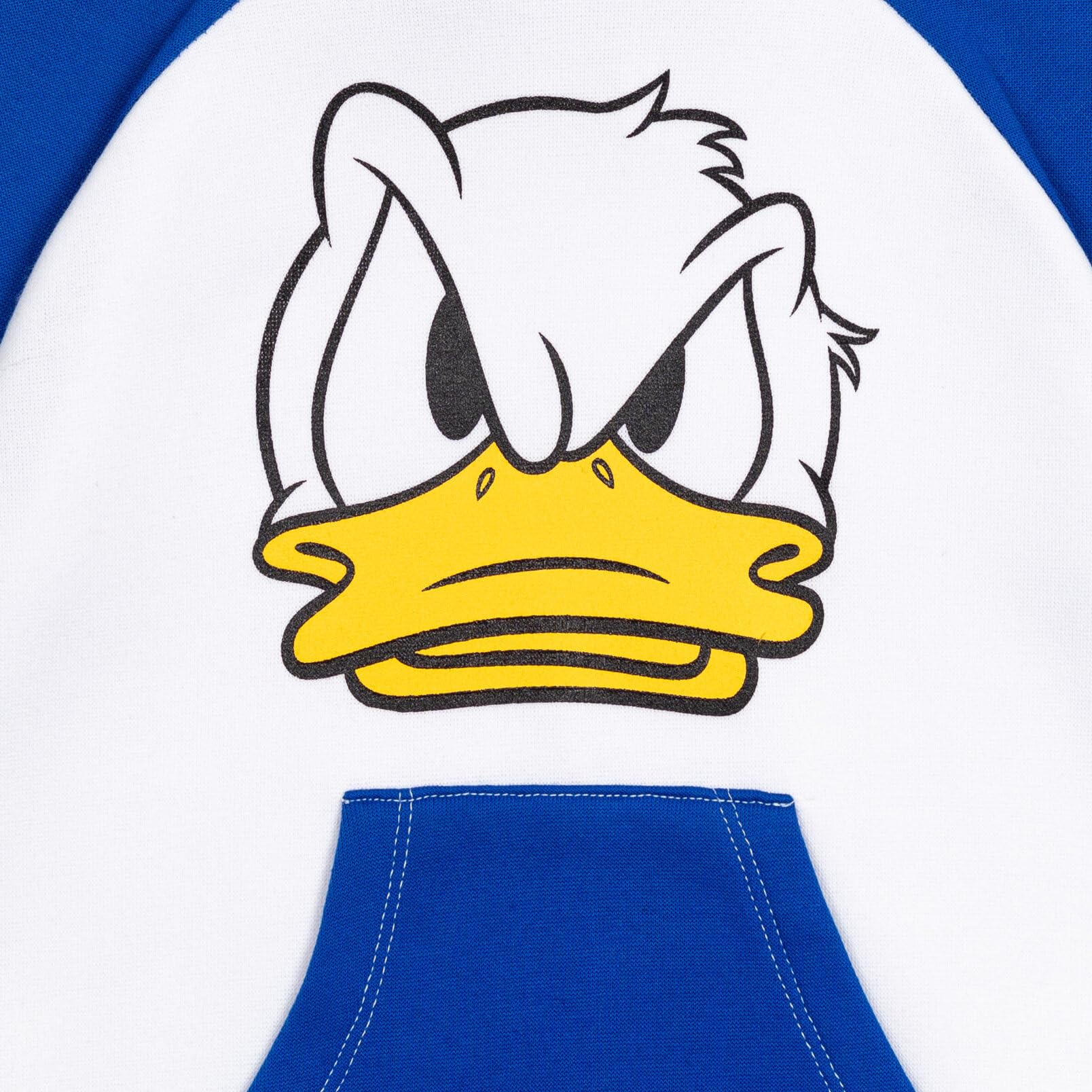 Disney Mickey Mouse Donald Duck Little Boys Fleece Hoodie Blue/White 7-8