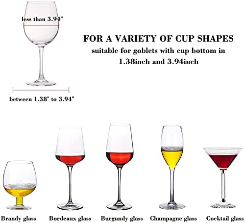 Wine Glass Shelf, Upside-down Home Goblet Iron Art Shelf, Wine Glass Hanging Storage Rack(Brown, 5 Rows 1 Pack)