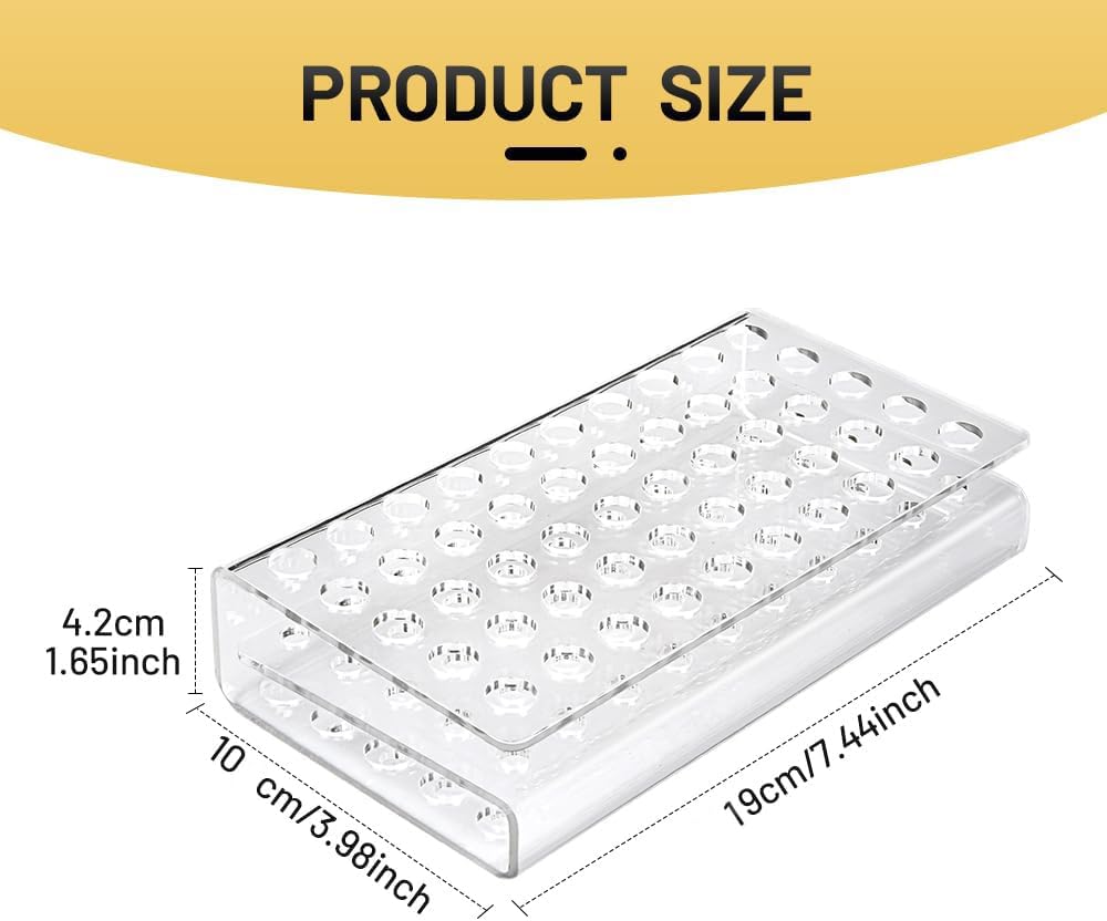 Desk Organizer Stand Holder for Lab use 510 carts Stand Organizer for 0.5ml 1ml Tank Stands & Shelves(19cm x 10cm x 4cm) (19cm x 10cm x 4cm)