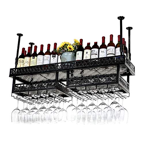 Stylish Simplicity Down Wine Glass Holder Stylish Simplicity Industrial Vintage Wrought Iron Stylish Simplicity Goblet Holder Creative Home Decoration Storage Wine Rack Glass Wine Glass Holder (Bron