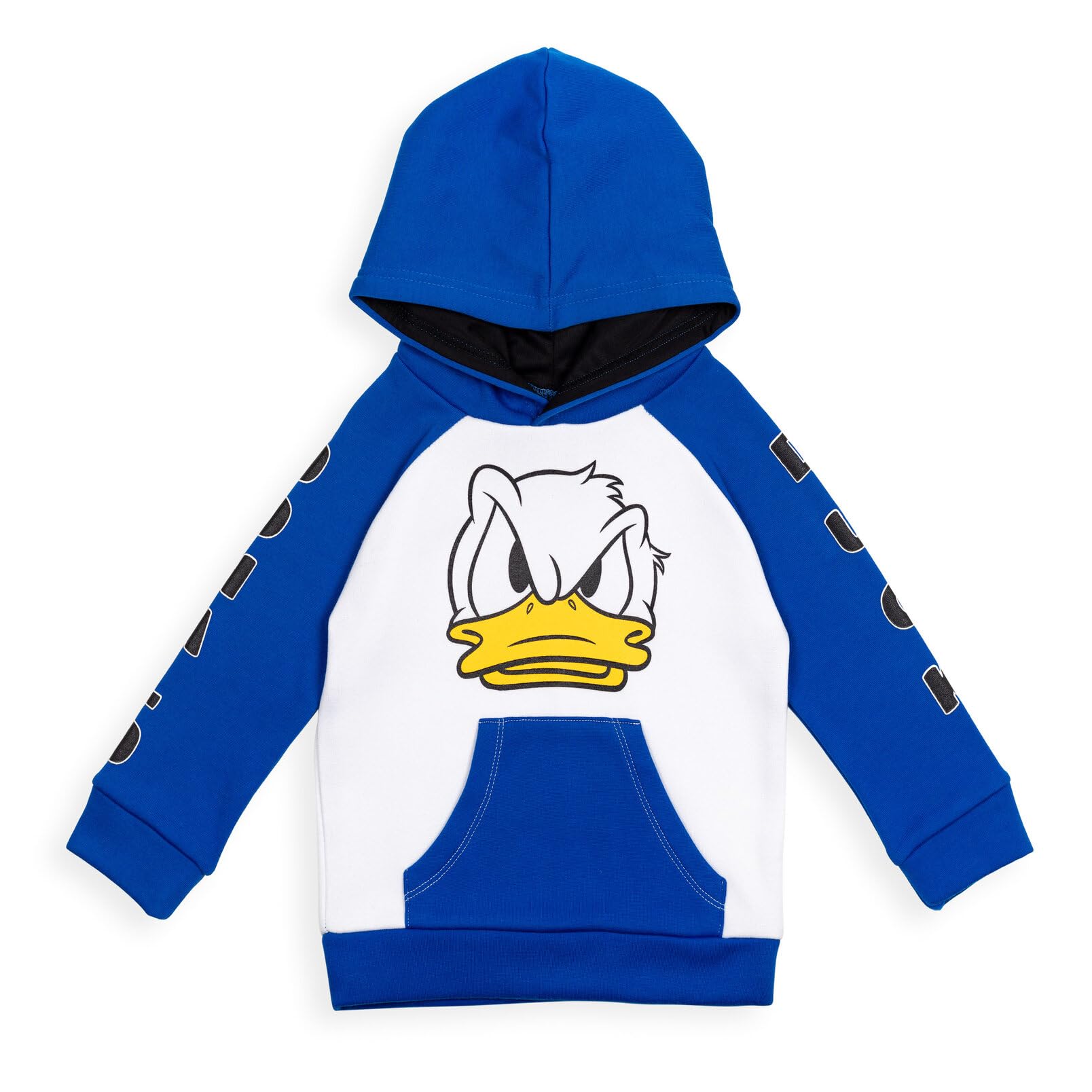 Disney Mickey Mouse Donald Duck Little Boys Fleece Hoodie Blue/White 7-8