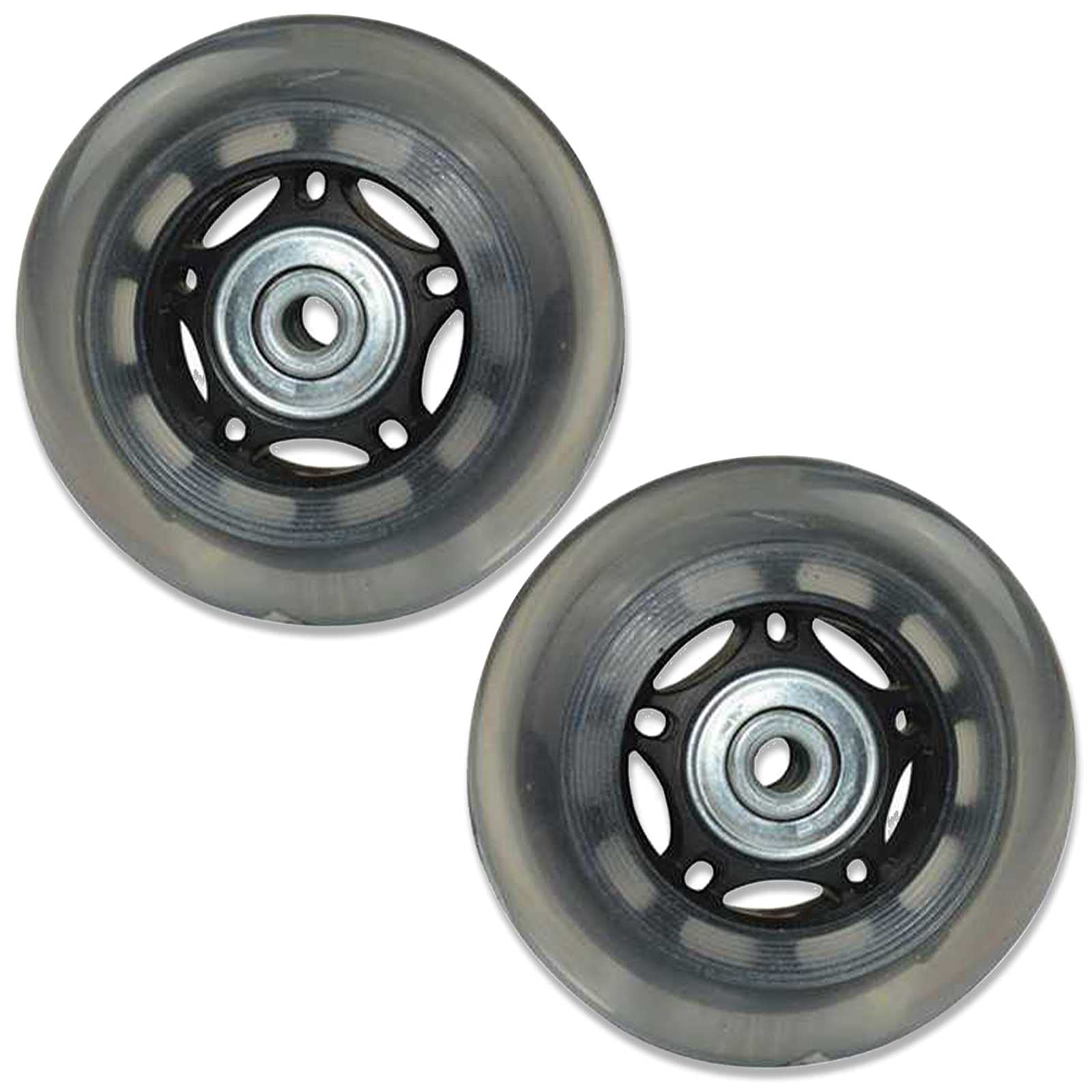 Miayaya Luggage Suitcase Wheels Replacement Kits 68mm x 24mm Universal Rubber Swivel Two Conner Angle Wheel Trolley Casters Bearings Tools Carry-On Garment Bag Hard Case Repair Set Quietness Durable