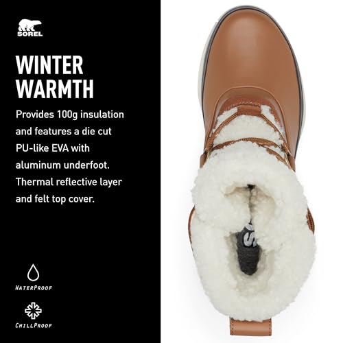 Sorel Women's Joan of Arctic Next Boot Waterproof Boots - Velvet Tan, Chalk - Size 10