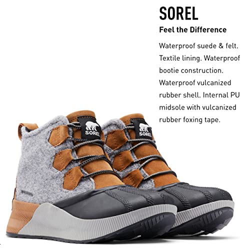 Sorel Women's Out 'N About III Classic Waterproof Boot - Camel Brown, Black - Size 10