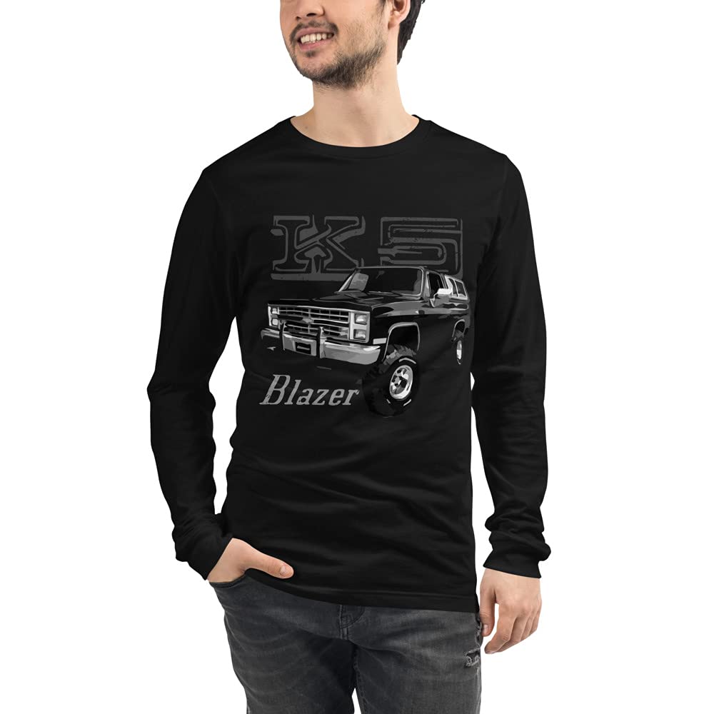 JG Infinite Retro Chevy K5 Blazer Unisex Long Sleeve Tee Black