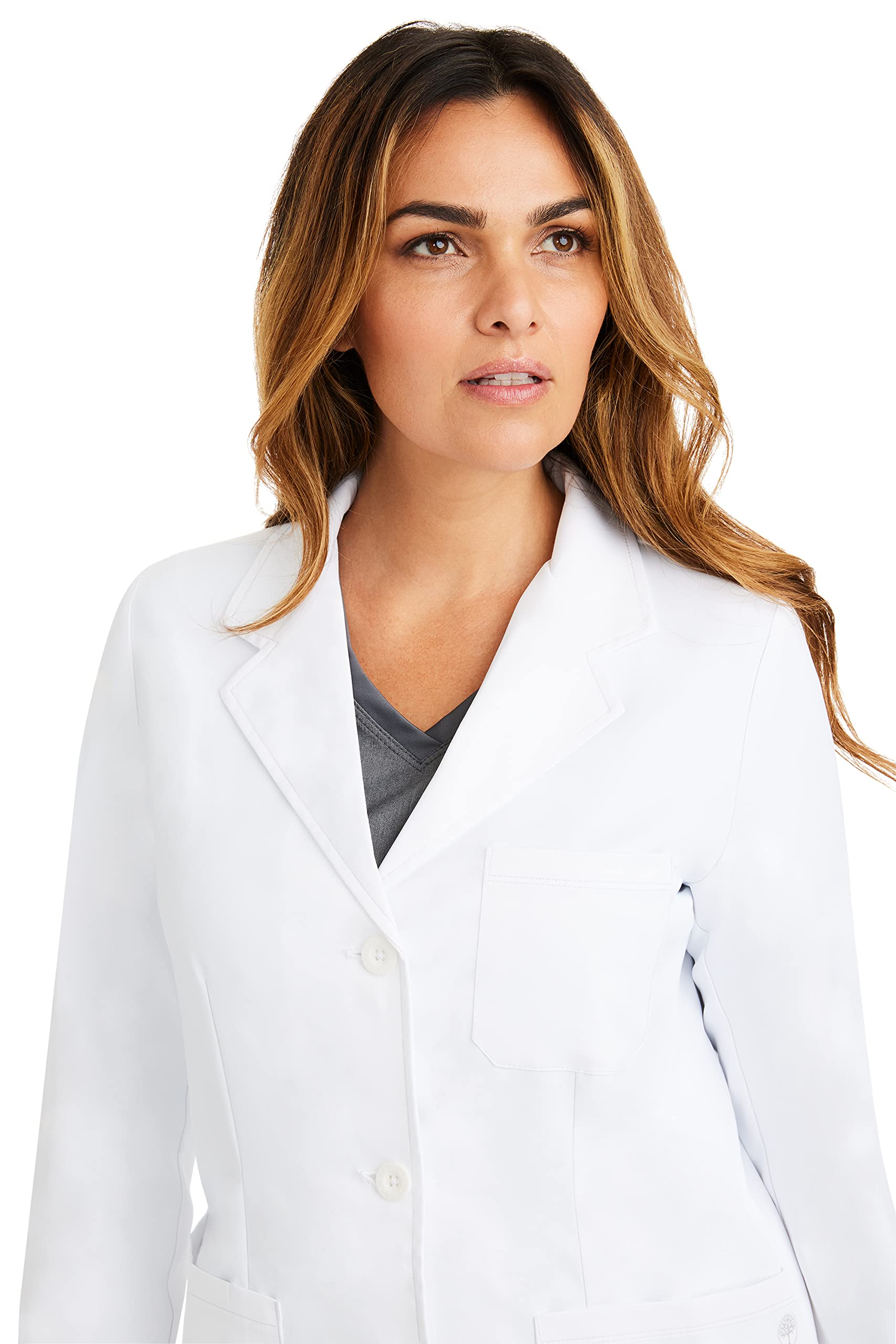 White Lab Coat 5 Pocket Healing Hands 5160 Flo Full Sleeve Women's Consult Lab Coat The White Coat Minimalist Collection White XST