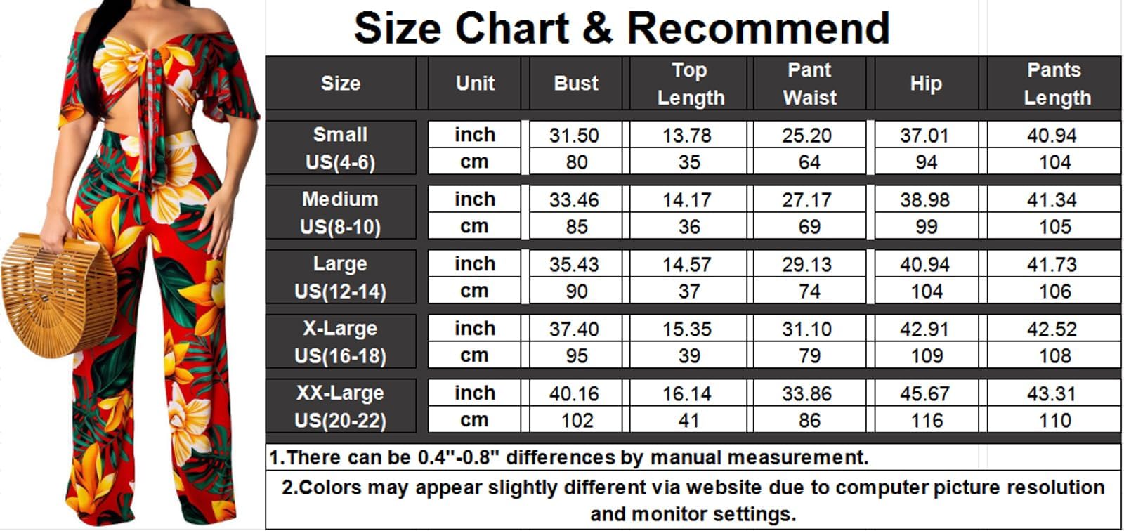 Casual Two Piece Beach Sets for Women Sexy Short Sleeve Off Shoulder Top Straight Long Pants White Floral Vacation Outfits(2X-Large)