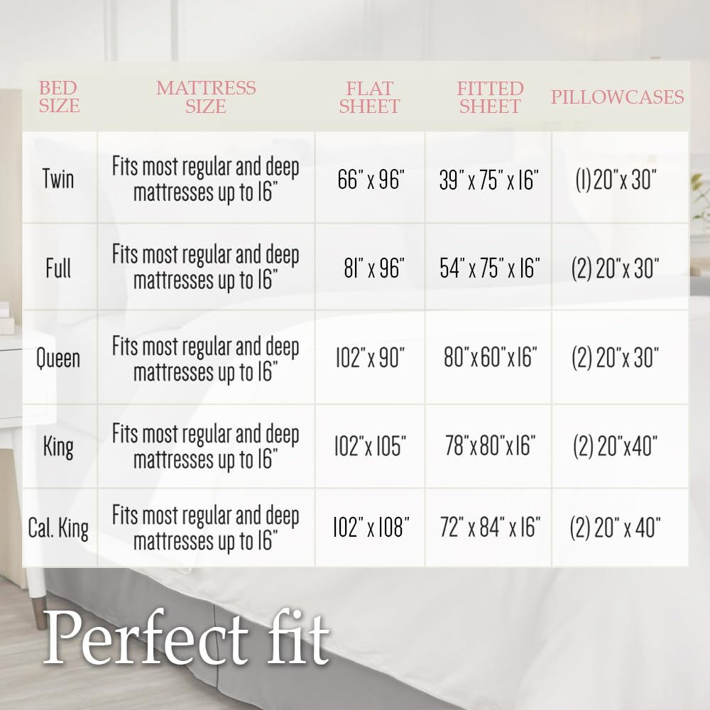 lalaLOOM Full Bed Sheet Set, Soft Microfiber Hotel Luxury Bedding, Extra Deep Pocket, 4 Piece Sheets and Pillowcase Sets, Breathable Wrinkle, Fade Resistant, Easy Care Machine Washable Linen, Black