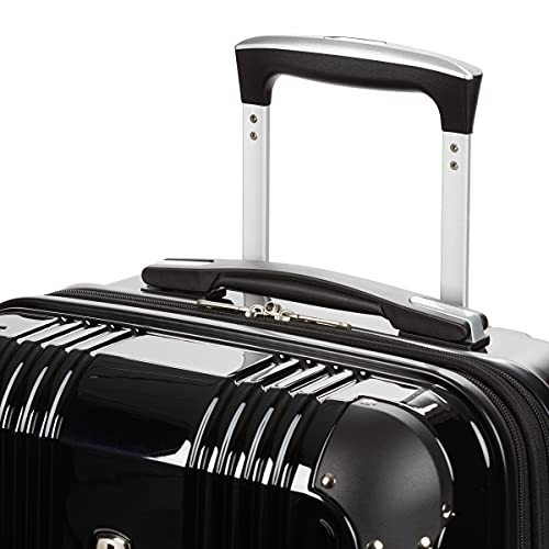SwissGear 7786 Hardside Expandable Luggage with Spinner Wheels, Black, Carry-On 20-Inch