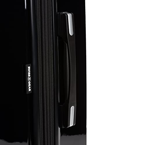 SwissGear 7786 Hardside Expandable Luggage with Spinner Wheels, Black, 2 Piece Set (20/27)
