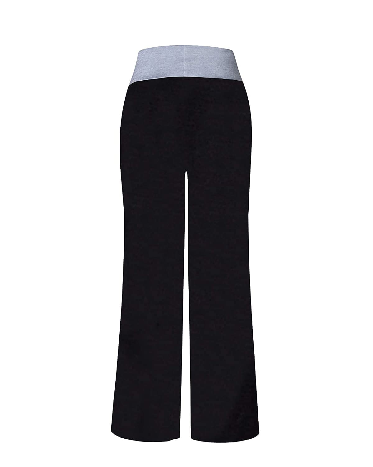 NEWCOSPLAY Women's Comfy Pajama Pants Casual Drawstring Palazzo Lounge Wide Leg Pants (Pure-Black, Large)