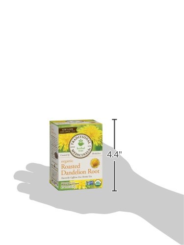 Traditional Medicinals Organic Roasted Dandelion Root Herbal Leaf Tea, 16 Tea Bags (Pack of 6)