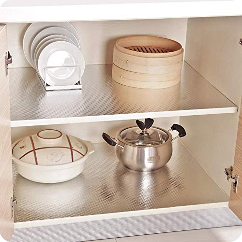 TOOLDECO Sliver Kitchen Backsplash Sticker Aluminum Foil Peel Stick Paper Wall Paper DIY Drawer Cabinet Shelf Liners Paper 15.8inch X 100inch